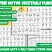 Fine Motor Vegetable Punch, Kids Hole Punch Activities for Task Boxes ...