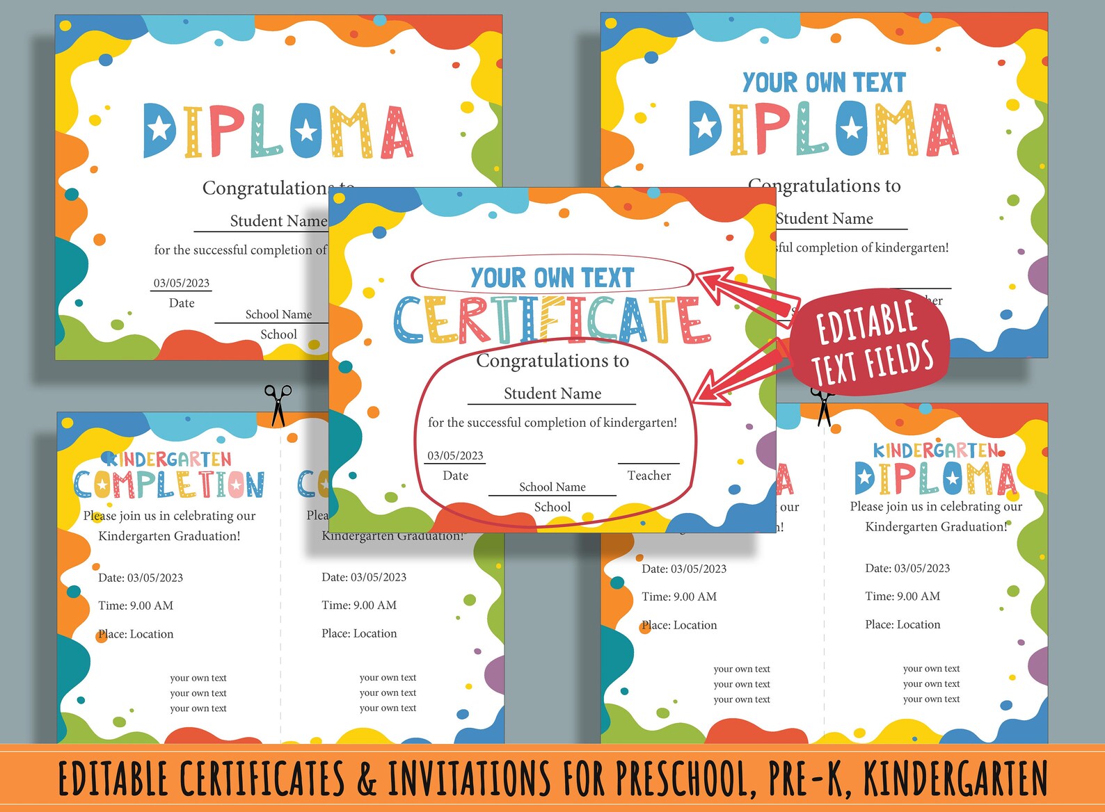 First Steps to Success: Kindergarten & Preschool Diploma, Certificate ...