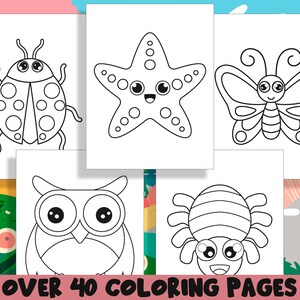 Animal Coloring Pages: 40 Printable Animal Designs for Preschool ...