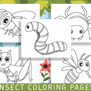 Insect Coloring Pages: 25 Fun Coloring Book Designs, Perfect for Insect ...