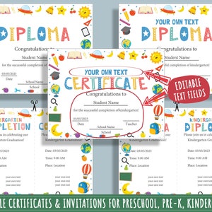 Fun and Creative Certificate, Diploma, and Invitation Templates for ...
