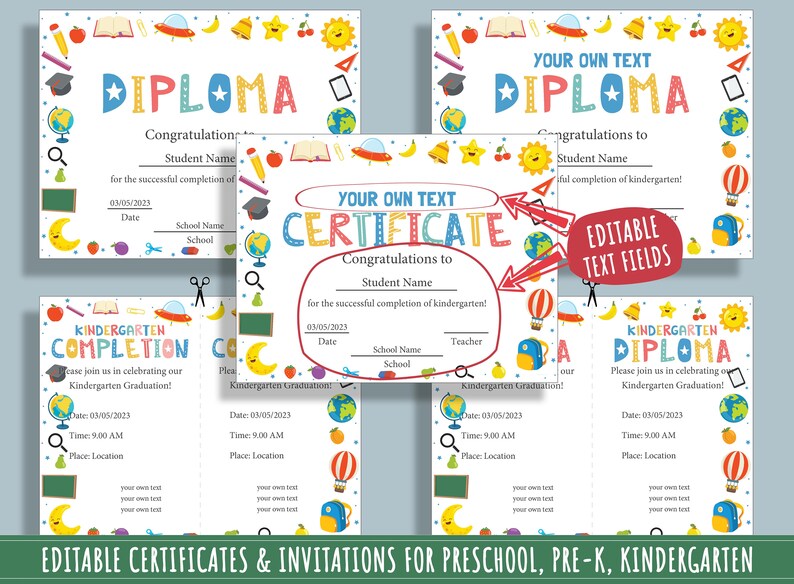 Fun and Creative Certificate, Diploma, and Invitation Templates for ...