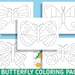 Butterfly Coloring Pages: 25 Simple Designs for Kindergarten ...