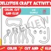 Jellyfish Craft Activity Color Cut and Glue for Prek to - Etsy