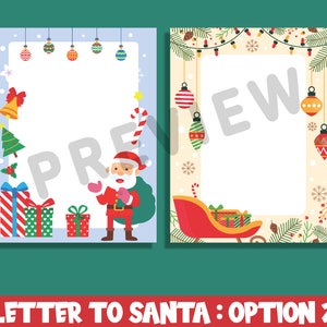 Magical Moments: Fillable & Blank Letter to Santa Writing Paper - Make ...