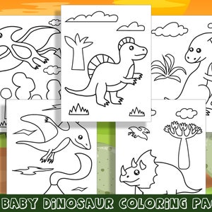 Dinosaur Coloring Pages: 30 Roar-some Baby Dinosaur Designs for ...