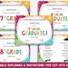 Editable First Grade Award Certificates, 1st to 8th Grade Diploma ...