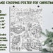 Printable Christmas Coloring Poster for Kids: 3 Sizes Included With 5 ...