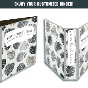 Powerpoint Binder Covers, 10 Printable/editable Tropical Pattern Covers ...
