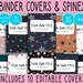 10 Editable Starry Binder Covers, Includes 1", 1.5", 2" Spines ...