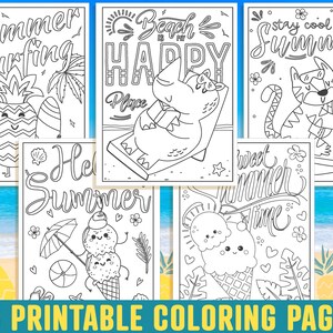 Summer Coloring Pages: 26 Printable Summer Holiday Designs for Kids ...