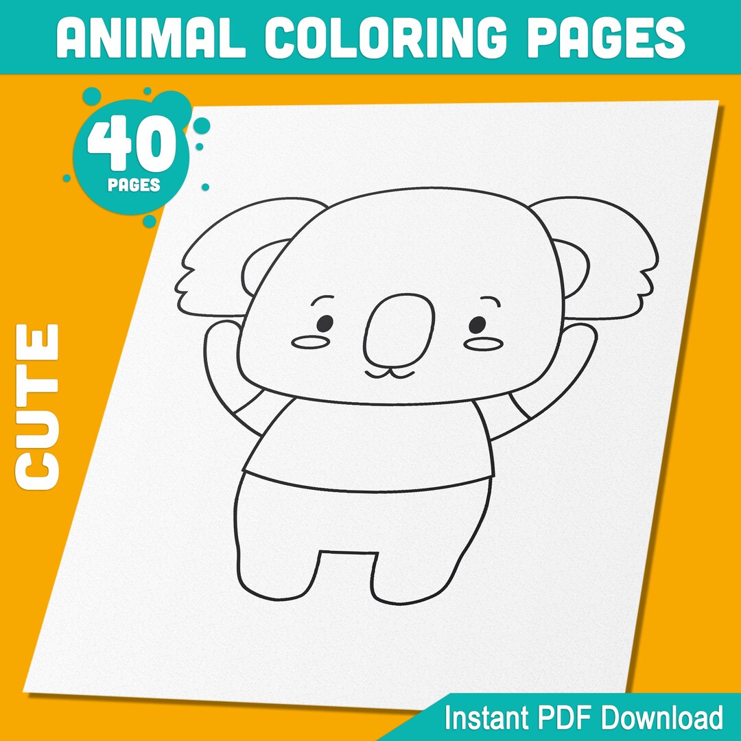 Animal Coloring Pages: 40 Printable Animal Designs for Preschool ...