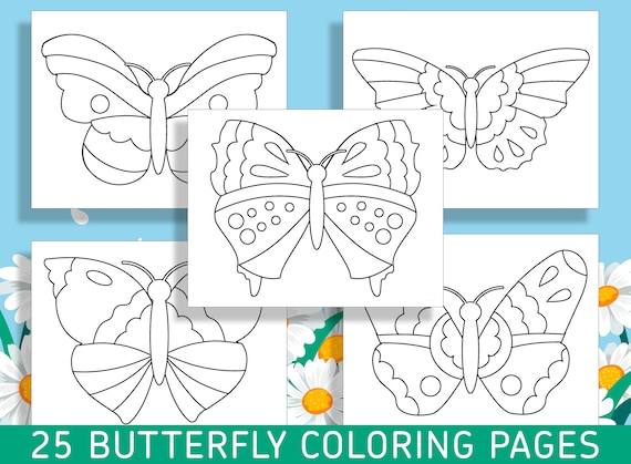 Preschool Butterfly Coloring Pages