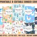 Llama Binder Cover, 10 Printable & Editable Coversspines, Binder Insert ...