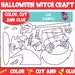 Cute Halloween Witch Craft Activity - Color, Cut, and Glue for Prek to ...
