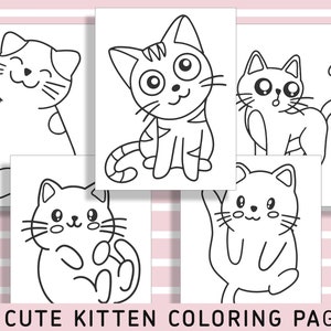 Kitten Coloring Pages: 25 Adorable Coloring Book Designs – Perfect for ...