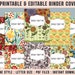 Flower Binder Cover Templates, 10 Printable & Editable Binder Covers ...