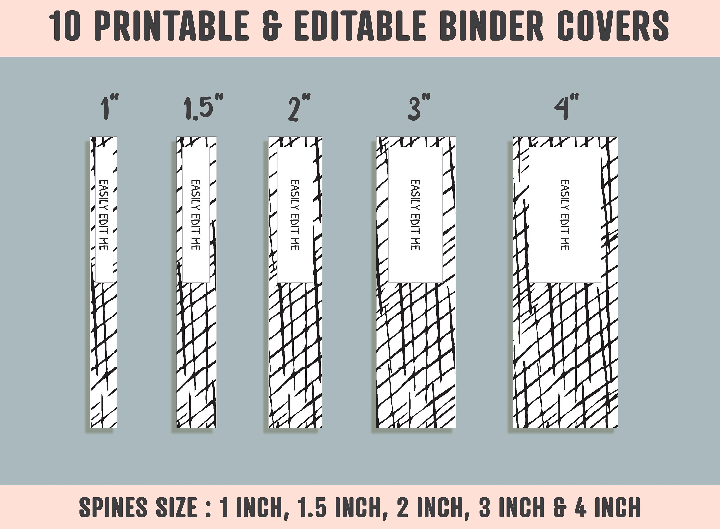 Engraving Hand Drawn Pattern Binder Cover 10 - Etsy