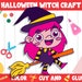 Cute Halloween Witch Craft Activity - Color, Cut, and Glue for Prek to ...