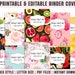 Fruit and Floral Binder Cover, 10 Printable & Editable Binder Covers ...