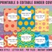 Pastel & Bright Colors Polka Dot Binder Cover, 10 Printable/editable ...