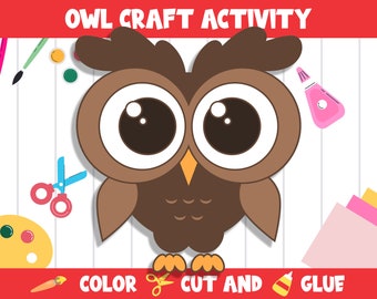 Cute Crab Craft Activity Color Cut and Glue for Prek to - Etsy