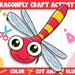 Cute Dragonfly Craft Activity Color, Cut, and Glue for Prek to 2nd ...