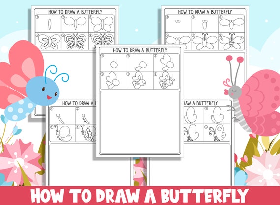 How To Draw A Butterfly Printable