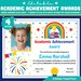 Editable Academic Achievement Awards With 4 Unique Styles and Photo ...