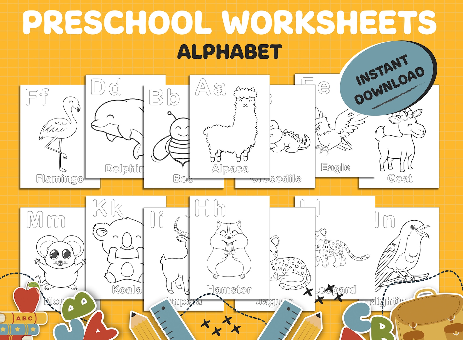 Preschool Worksheets 10026 Printable Worksheets Kids - Etsy