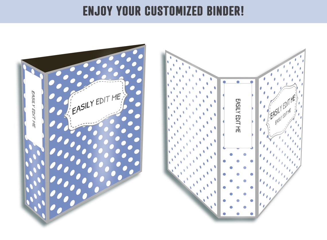 Planner Cover Page 10 Editable Binder Covers and Spines - Etsy