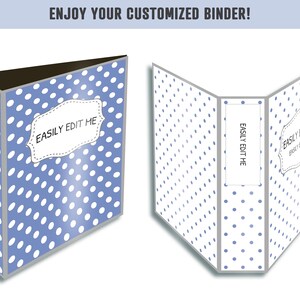 Planner Cover Page, 10 Editable Binder Covers and Spines, Binder Cover ...