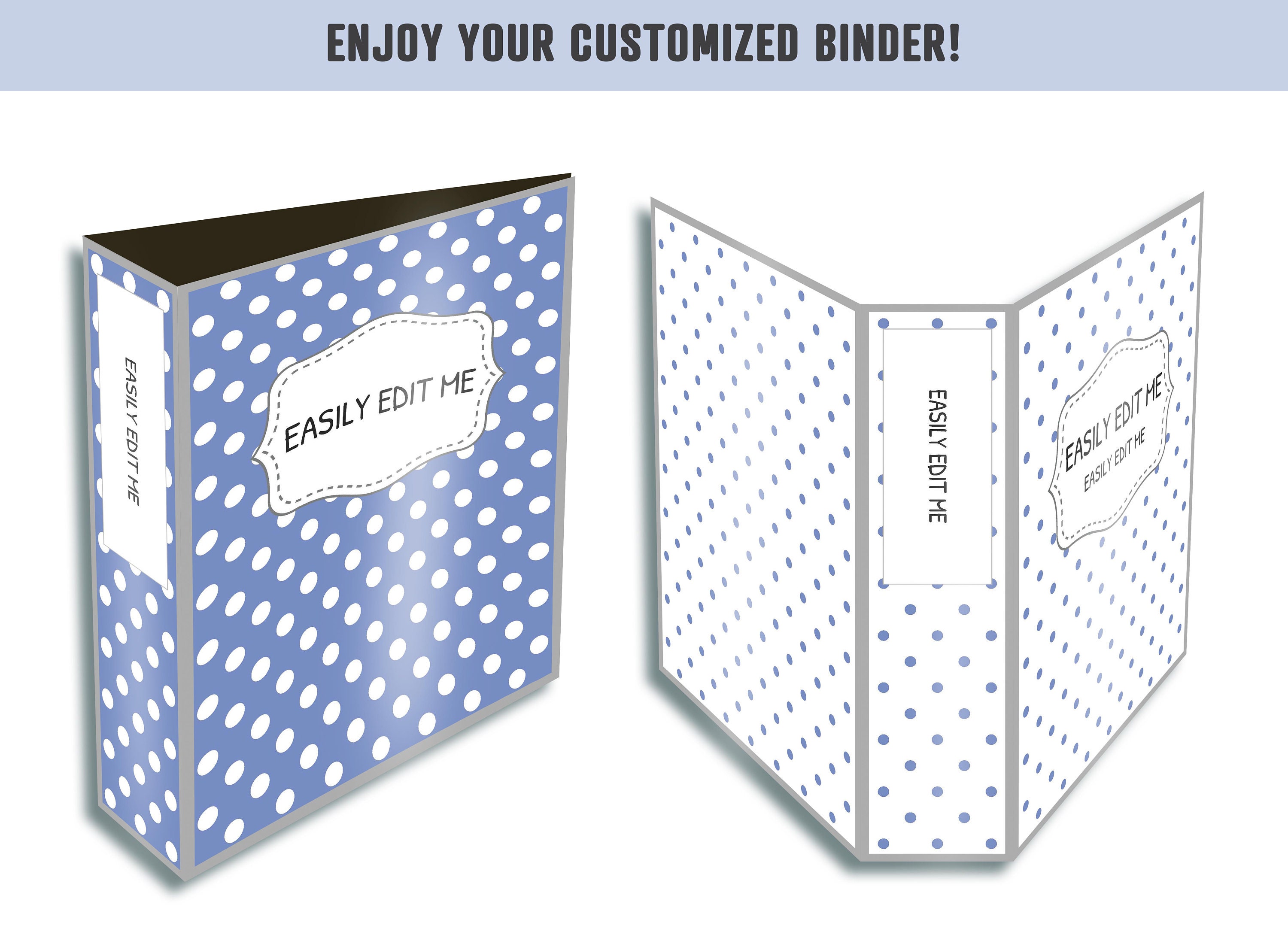 Planner Cover Page 10 Editable Binder Covers and Spines - Etsy