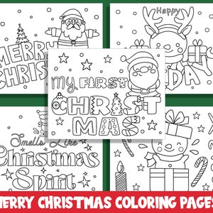 15 Merry Christmas Coloring Pages for Preschool & Kindergarten – High ...
