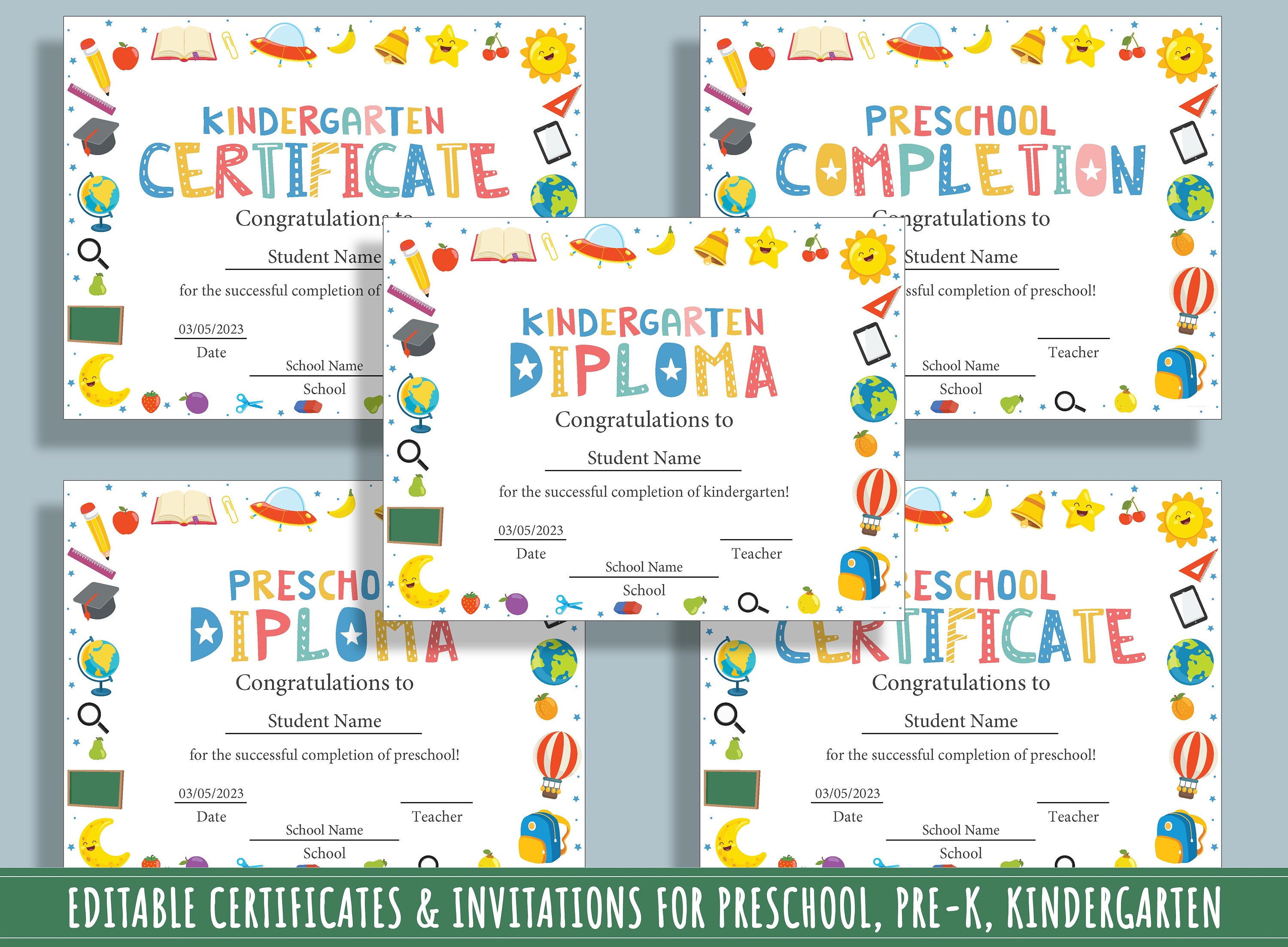 Fun and Creative Certificate, Diploma, and Invitation Templates for ...