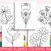 Spring Into Color: 25 Flower Coloring Sheets for Preschool and ...