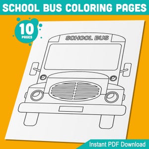 School Bus Coloring Pages, 10 Fun Printable Designs for Kids, Perfect ...