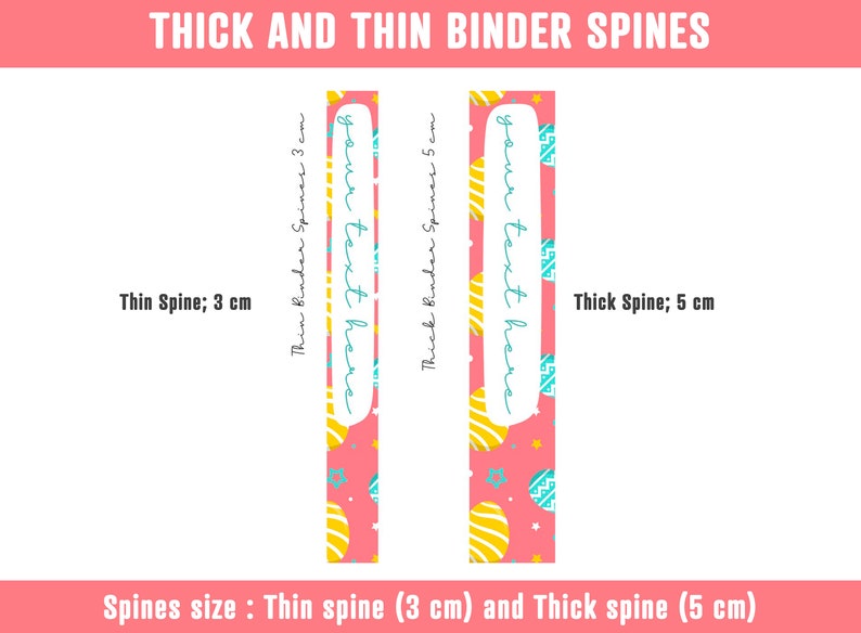 Powerpoint Binder Covers, 10 Printable/editable Easter Binder Covers ...