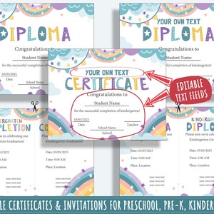 Colors of Success: 37 Pages of Rainbow-themed Diplomas, Certificates ...