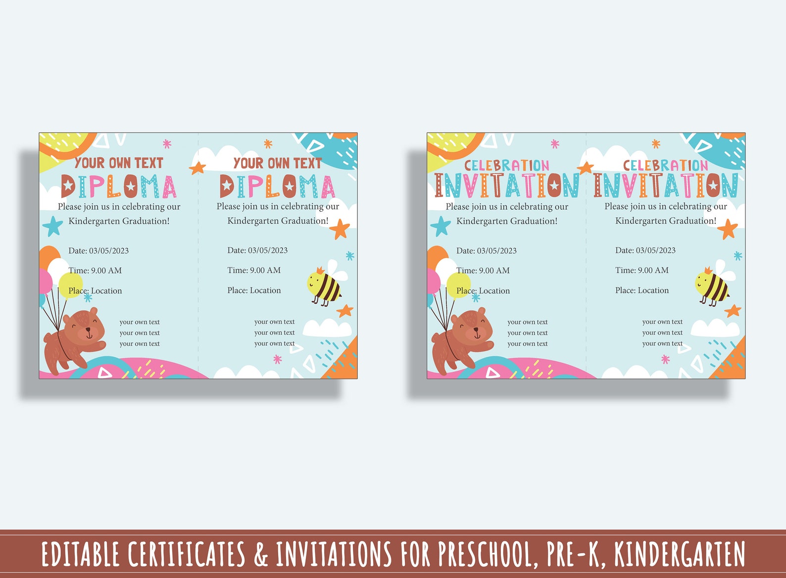 37 Pages of Editable Diploma Certificate and Invitation - Etsy