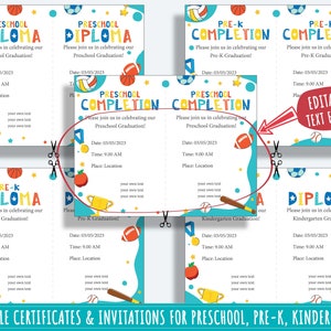 Editable Sports Awards, Completion Certificates, Diplomas, and ...