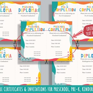 Diploma Certificate for Preschool and Elementary School Kids, 37 ...