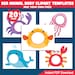 Sealife Body Clipart Templates: Add Your Own Face, Printable Ocean ...
