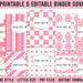 Valentine Binder Covers, 10 Printable & Editable Binder Covers+spines ...