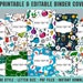 Science Pattern Binder Cover, 10 Printable & Editable Binder Covers ...