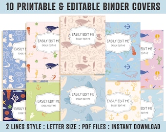 Planner Cover Printable 10 Printable & Editable Binder - Etsy