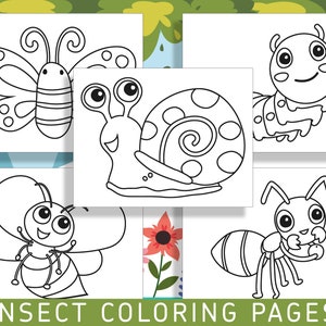 Insect Coloring Pages: 25 Fun Coloring Book Designs, Perfect for Insect ...