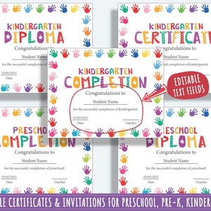 37 Editable Pages of Completions, Diplomas, Certificates, and ...