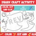Cute Shark Craft Activity - Color, Cut, and Glue for Prek to 2nd Grade ...