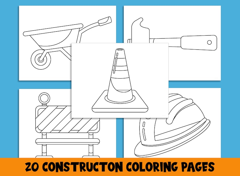 Construction Coloring Pages: 20 Fun & Engaging Worksheets for Preschool ...